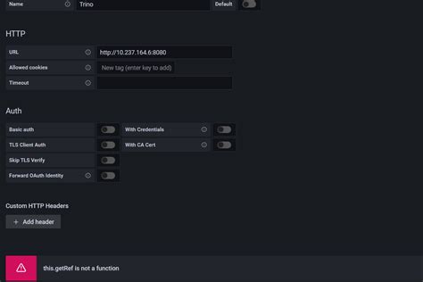 Can Not Connect To Data Source Issue Trinodb Grafana Trino GitHub