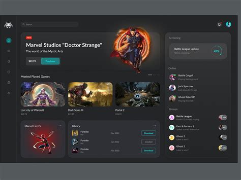 Ps4 Dashboard Ui Designs Themes Templates And Downloadable Graphic