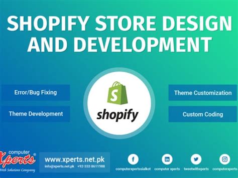 a custom shopify store with complete design and development from