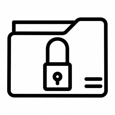 Folder Data Storage File Padlock Security Icon Download On Iconfinder