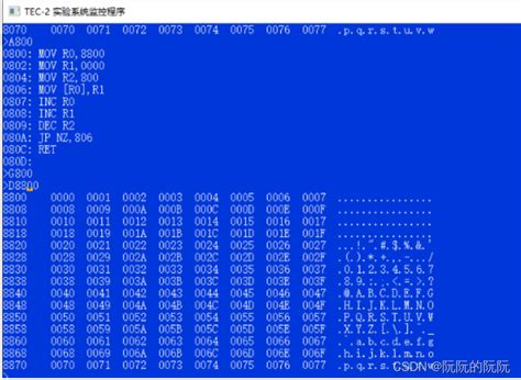 计算机组成原理——实验2：tec 2机存储器部件实验 Csdn博客