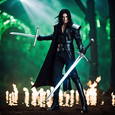 Micheal Jackson As Sephiroth Sword In Hand Portal By Apexminder On