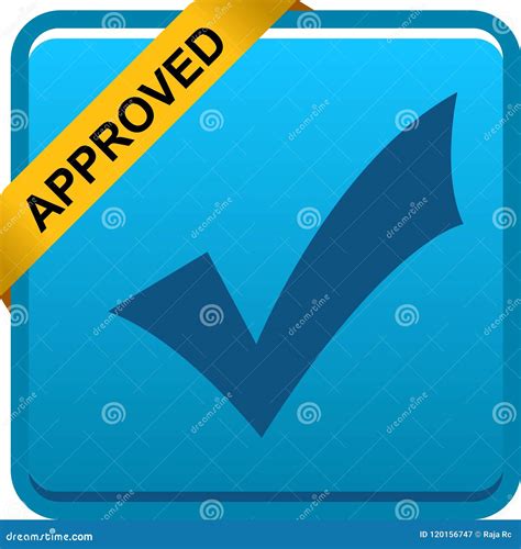 Approved Web Button Stock Vector Illustration Of Access