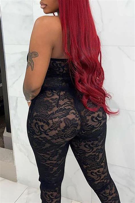 Wholesale Black Sexy Solid Lace Strapless Plus Size K Online