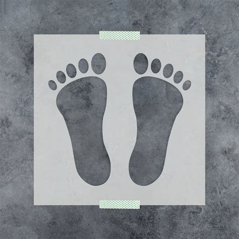 Footprint Stencil Diy Footprint Stencils Footprint Stencils Stencil