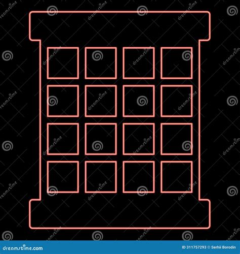 Prisoner Window Grid Grate Prison Jail Concept Icon In Circle Round Black Color Vector
