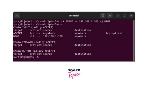 Setting Up And Managing Firewalls Iptables Scaler Topics