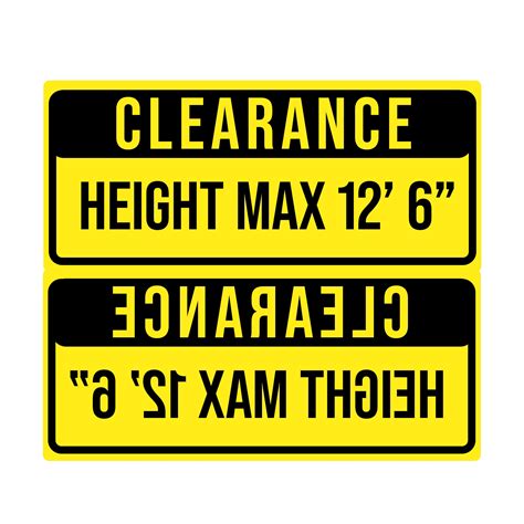 Trailer Box Height Reversed Decal Stickers Custom Us Decals