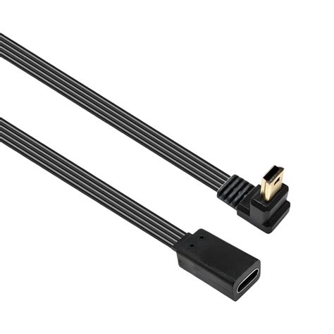 aooower portable type c to mini usb adapter cable data wire for tight