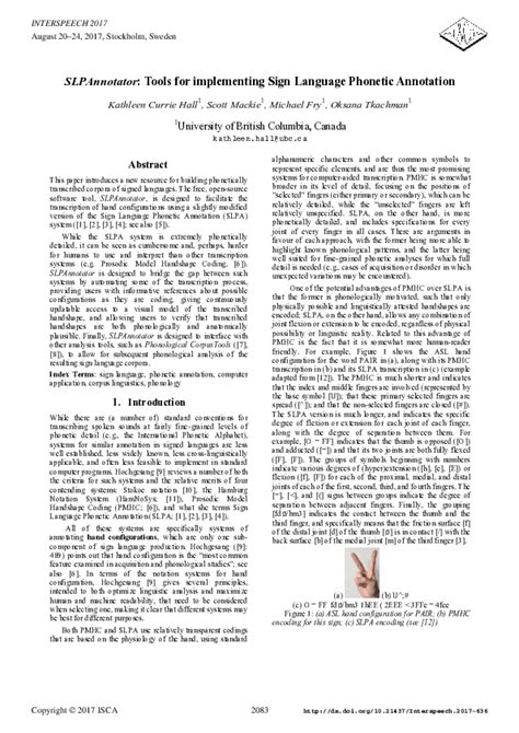 pdf slpannotator tools for implementing sign language phonetic