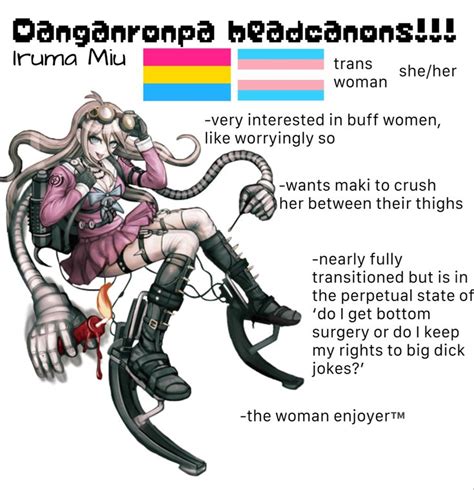 Iruma Miu Headcanons Danganronpa Iruma Headcanon