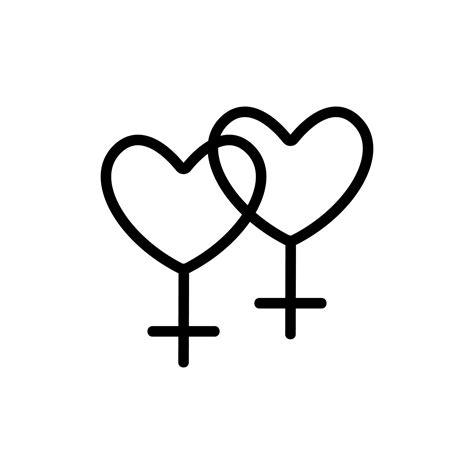 Same Sex Marriage Icon Vector Isolated Contour Symbol Illustration 10278782 Vector Art At Vecteezy