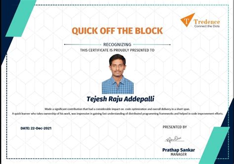 Tejesh Raju Addepalli On Linkedin Thank You For The Recognition