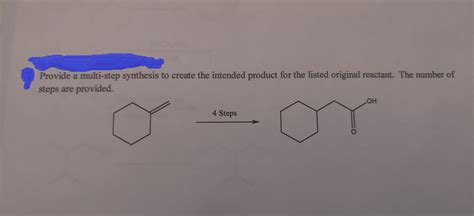 solved provide a multi step synthesis to create the