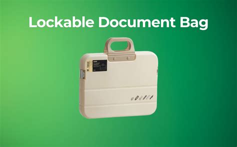 Lockable Document Bag File Storage Case Carrying Bag With Lock Portable File Folder