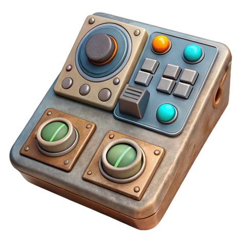 Elegant Abstract Spacecraft Control Panel Cutout With Buttons And Dials High Resolution 57717711 Png