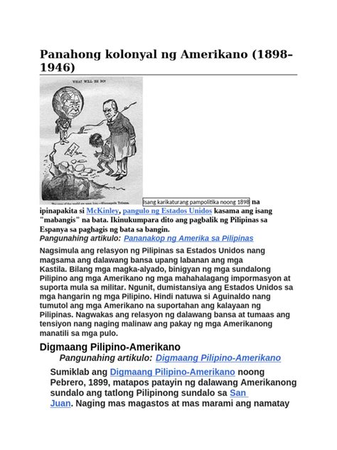 Panahong Kolonyal Ng Amerikano Pdf