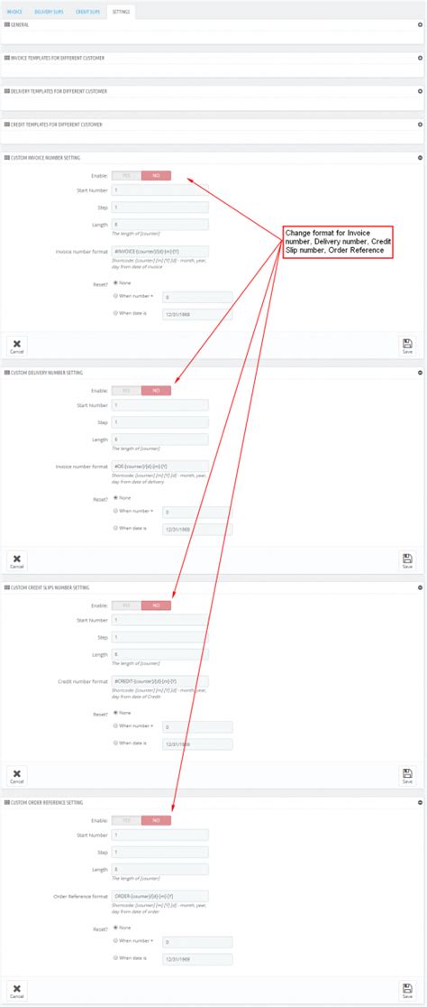 prestashop invoice and delivery slips credit slips template builder module