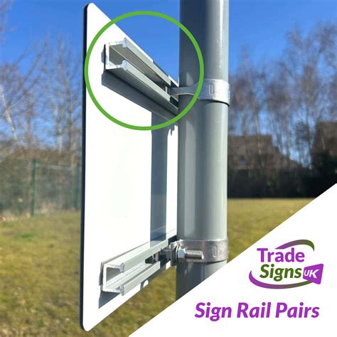 Trade Sign Rails For Attaching Dibond Signs To Posts