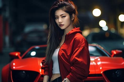 Premium Ai Image An Asian Girl Has A Nice Hairstyle