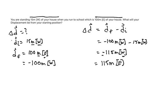 ShowMe Calculating Displacement