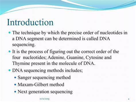 Sanger Sequencing Revised Pptx Chemistry Science Sanger Sequencing Revised Pptx Chemistry Science