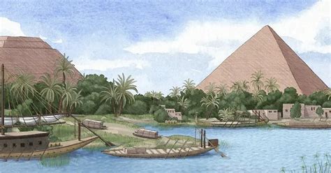 피라미드 건설 미스터리 풀릴까 석재 옮긴 물줄기 흔적 찾았다