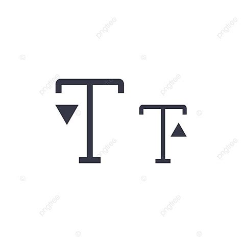 Icon For Reducing Font Letter Size Vector Illustration Isolated On White Background Vector