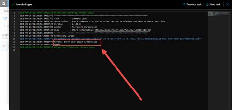node js vsts pipelines how to answer to a cmd prompt stack overflow