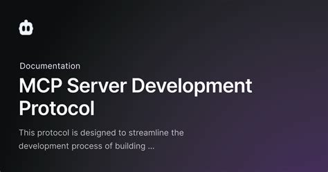mcp server development protocol cline