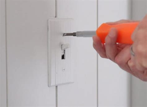 How To Change Light Switch And Cover Single Push Button Switch Hydrangea Treehouse