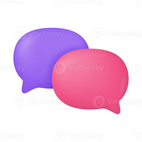 3d Text Box Speech Bubble Dialogue Comic Style 25221877 Png