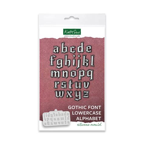 Gothic Font Lowercase Alphabet Silicone Mould — Katy Sue Designs