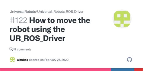 How To Move The Robot Using The UR ROS Driver Issue 122 UniversalRobots Universal Robots