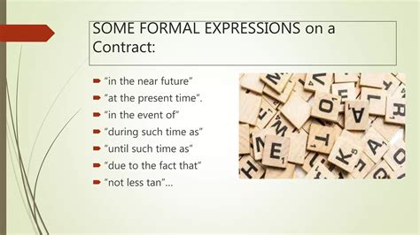 Contract Law Wording Of Contracts Pptx