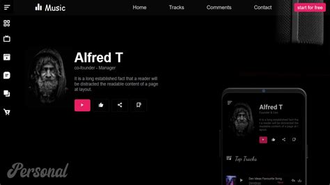 How To Create Responsive Music Website Using JavaScript
