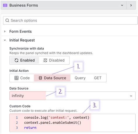 How To Combine Infinity Data Source With The Business Forms Volkov Labs
