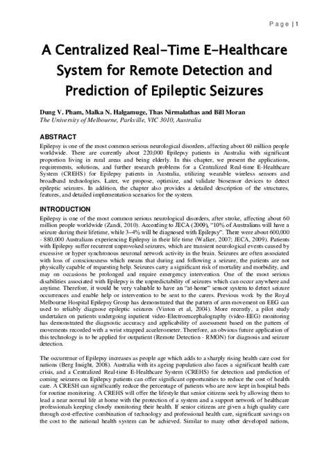 Pdf A Centralized Real Time E Healthcare System For Remote Monitoring And Detection Of