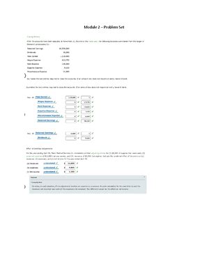Module Problem Set ACC Studocu