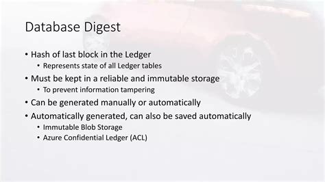 Data Integrity With Sql Database Ledger Ppt
