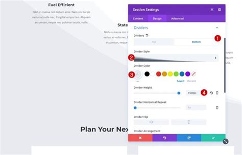 how to add motion to your section dividers with divi