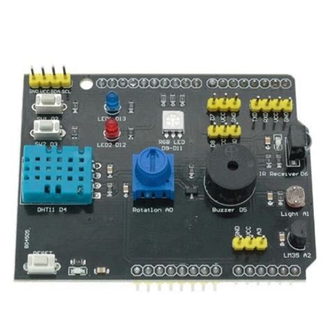 Multifunctional Expansion Board Lm35 Temperature Buzzer For Uno Price In Bd