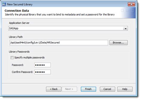 Creating A Metadata Bound Library With SAS Platformadmin
