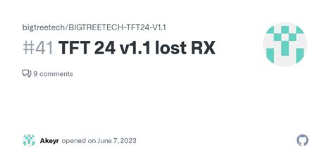 TFT V Lost RX Issue Bigtreetech BIGTREETECH TFT V GitHub