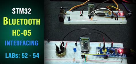 stm32 hc 05 bluetooth examples master and slave pairing at commands