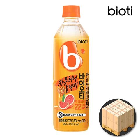 팔레트 전용 바이오티 자몽허니블랙티 350ml 24개입45카톤 블루문씨앤씨