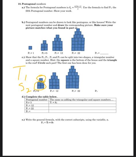 Answered 18 Pentagonal Numbers N3n 1 A The Bartleby