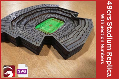 49ers Layered Stadium Etsy