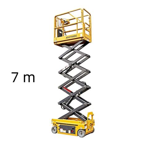 Xg0708dc 7m Electric Aerial Work Platform Hydraulic Mobile Scissor Lift