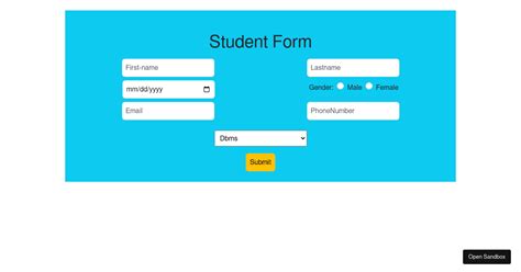 Assignment 5 Codesandbox